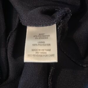 Signature by Robbie Bee | Dresses | Navy Blue Dress With Embroidered ...